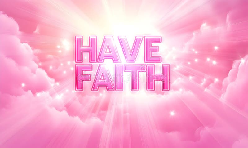 Inspirational Words, Radiant Clouds, Faith Message Stock Photo - Image ...