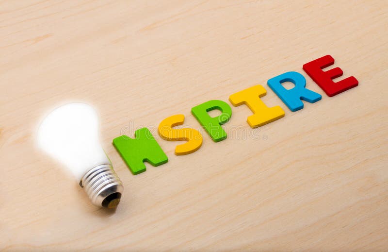 Inspire imagem de stock. Imagem de creatividade, lâmpada - 62237107