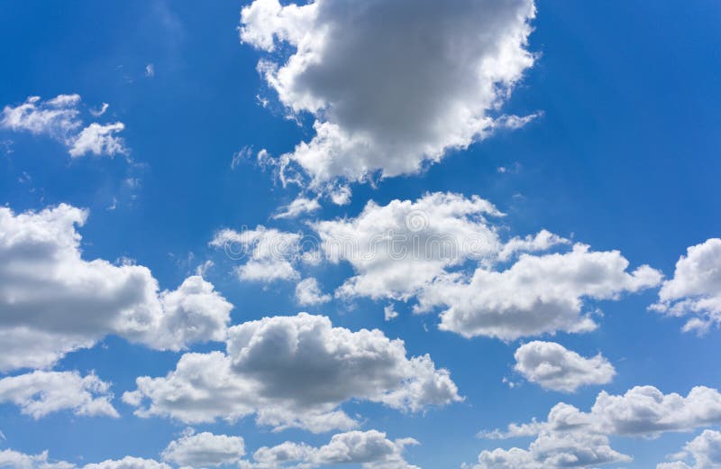 Inspire Blue Sky and White Clouds. Wide Angle Stock Image - Image of ...