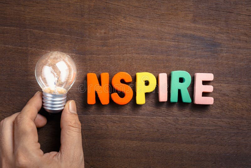 Inspire Bulb stock photo. Image of text, conceptual, bright - 86109944