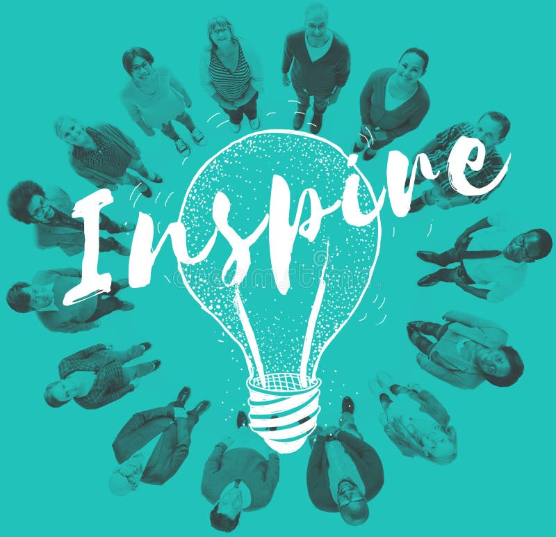 Inspire Motivate Imagine stock illustration. Illustration of give ...