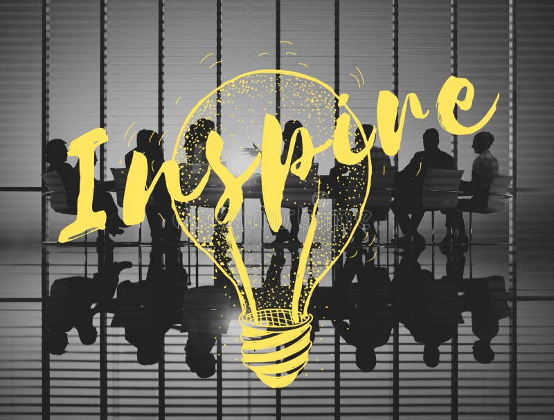 Inspire Inspiration Motivation Creative Creativity Concept Stock Photo ...