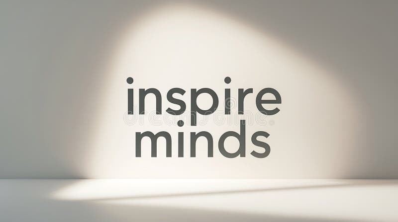Inspire Minds with Thoughtful Typography on a Simple Background for ...