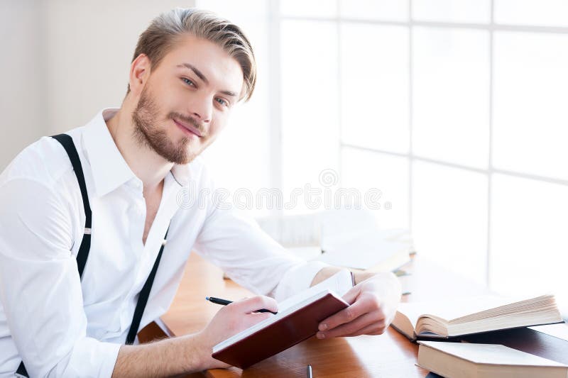 Inspired author. stock photo. Image of confidence, concepts - 37715896