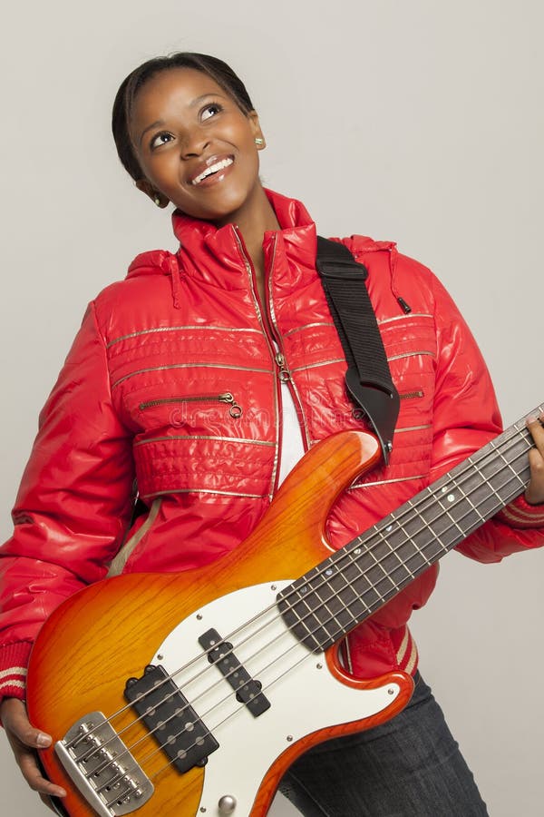 Female Bassist Stock Image Image Of Live Woman Strings 21321095