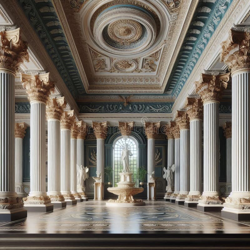 Inspired by Classical Antiquity this Style Uses Columns Pedimen Stock ...