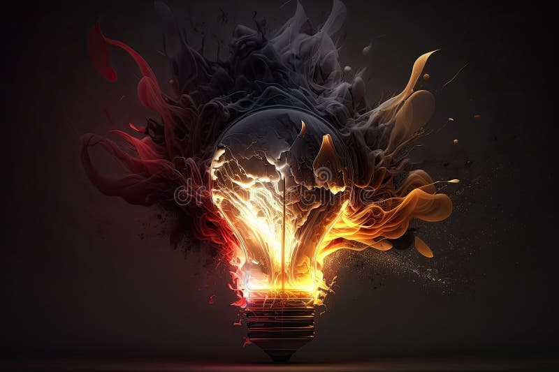 Inspired Conception. the Idea and Innovation Concept Stock Illustration ...