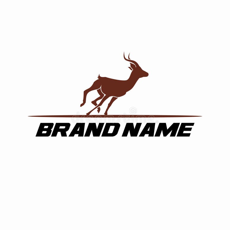 Run Deer Logo stock vector. Illustration of deer, inspired - 252329712