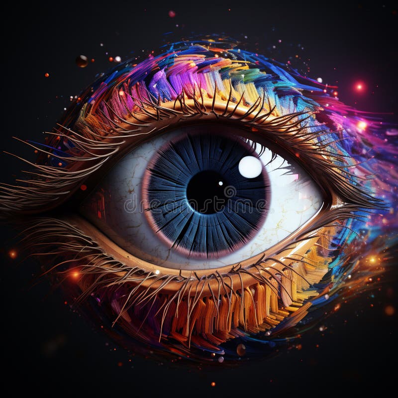 Inspired by the Visual Similarity of the Cosmic Nebula and the Iris of ...
