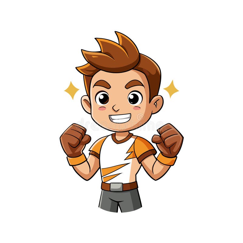 Inspired Young Man Creating Art Stock Image - Illustration of ...