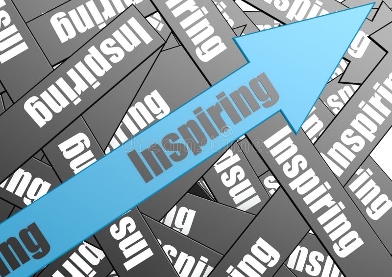 Inspiring arrow stock illustration. Illustration of goal - 32543316