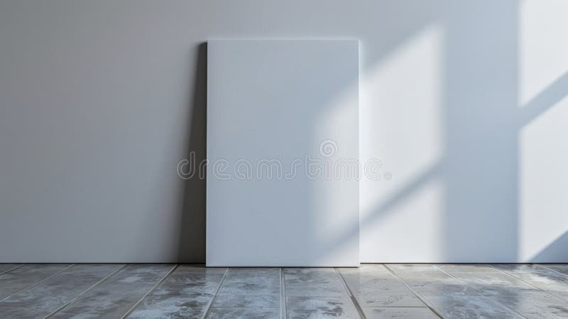 Inspiring Blank Canvas Mockup on Laminate Floor Ready for Creative ...
