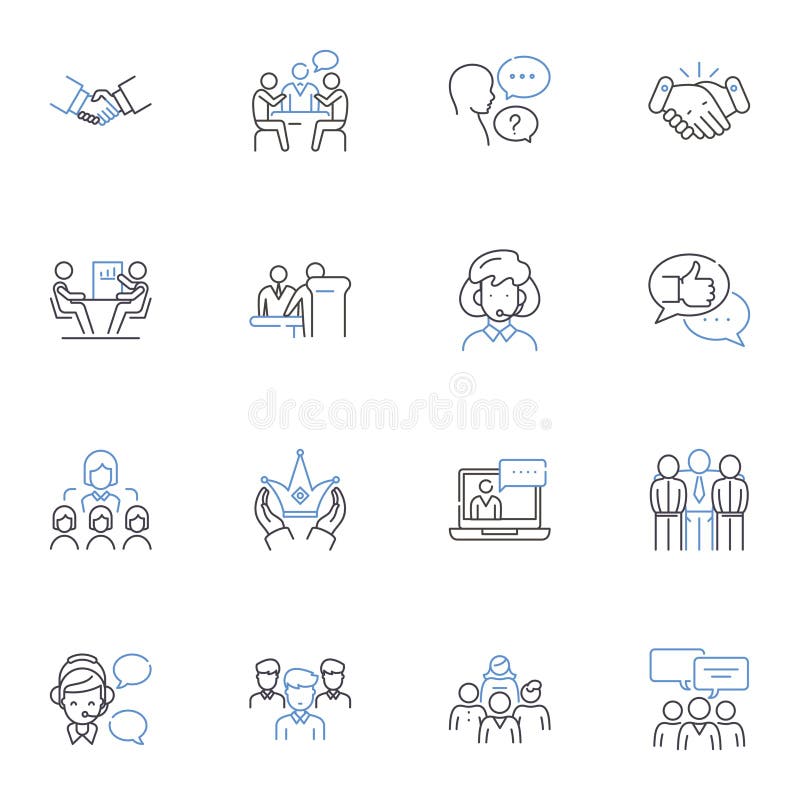 Inspiring Change Line Icons Collection. Transform, Empower, Progress ...