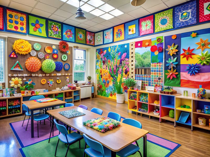 Inspiring Classroom Decor a Vibrant Learning Space Filled with Student ...