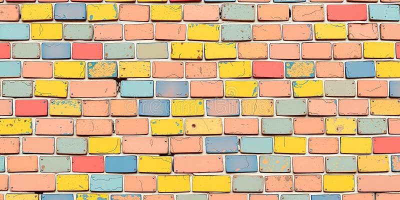 Inspiring Classroom Design Vibrant Diagonal Brick Pattern Background ...