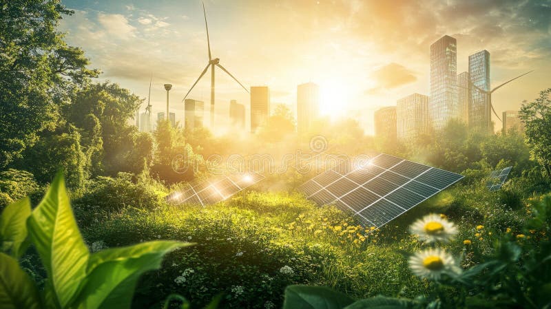 Inspiring Collage of Renewable Energy Solutions in Urban Landscape ...