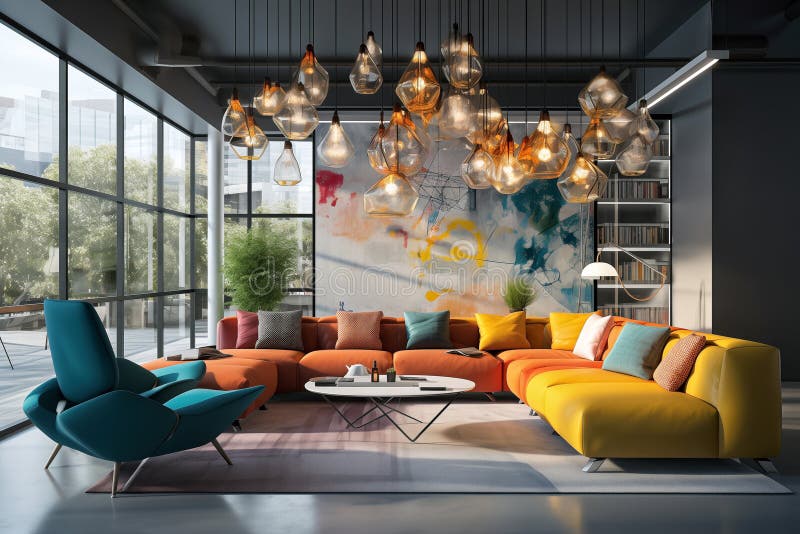 Creative Brainstorming Corner Stock Illustration - Illustration of ...