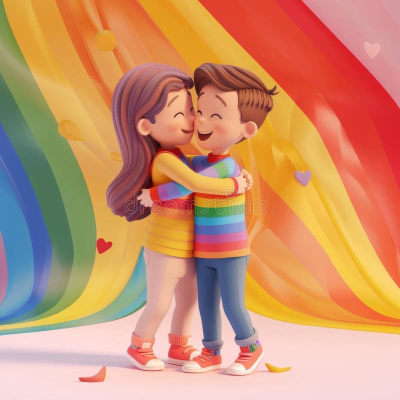 134 Inspiring 3D Cartoon LGBTQ Characters Marching for Equality and ...