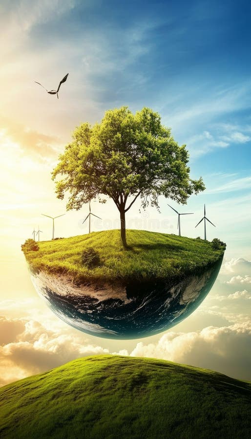 Inspiring Depiction of Renewable Energy Resources Symbolizing a ...