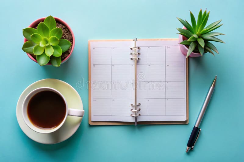 Inspiring daily Desk Planner Mockup Stylish Workspace Design ...