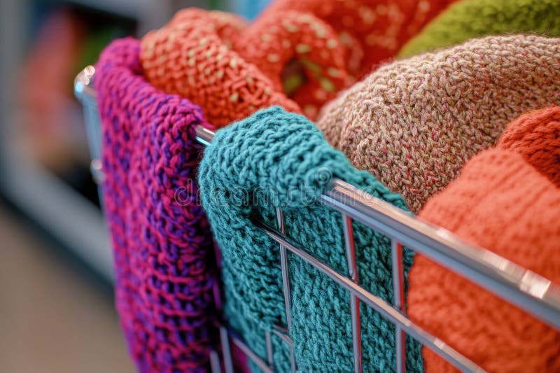 An Inspiring Display of Colorful Fabric Rolls in a Basket Works Well ...