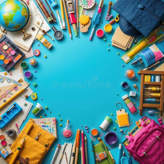 Inspiring Educational Background Design Featuring Essential School ...