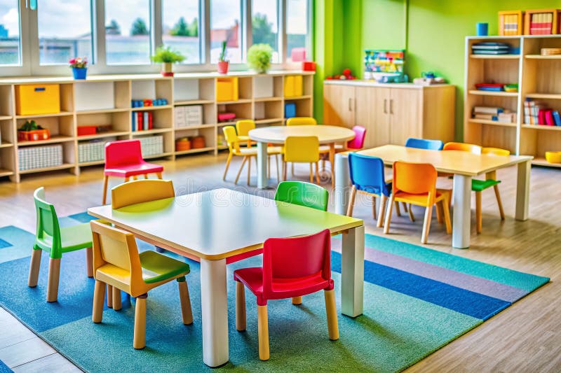 Inspiring Empty Classroom Design a Modern Preschool Learning Space ...