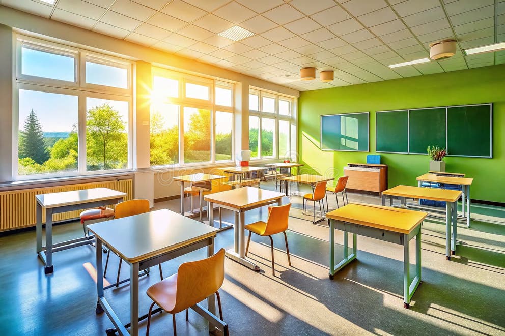 Inspiring Empty Classroom Photography Sunlight Drenched Learning Space ...