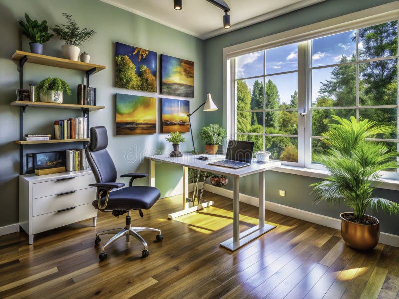 Inspiring Ergonomic Home Office Design an Adjustable Standing Desk Artistic Workspace and ...