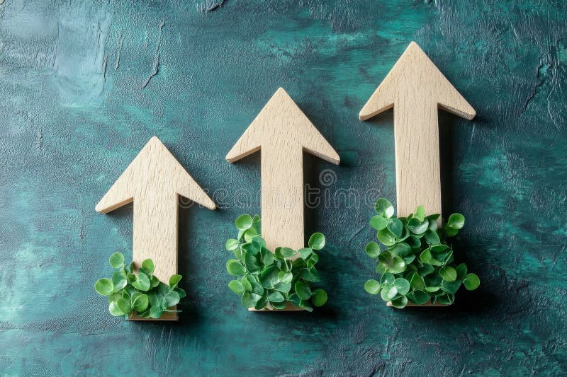 Inspiring Growth: Nature-Inspired Arrows with Greenery for Modern Home ...