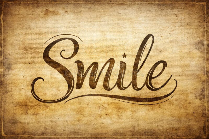 Inspiring HandSketched Smile Design Modern Calligraphy for Custom ...