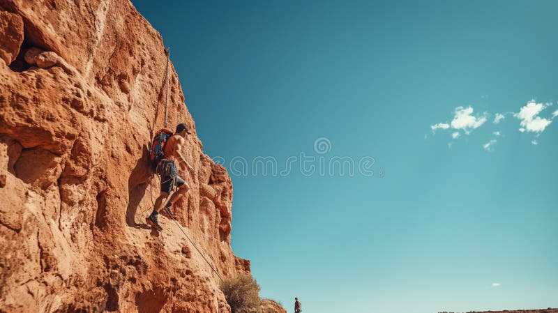 Scaling the Heights - a Journey of Strength and Adventure Stock ... Scaling the Heights - a Journey of Strength and Adventure Stock ...