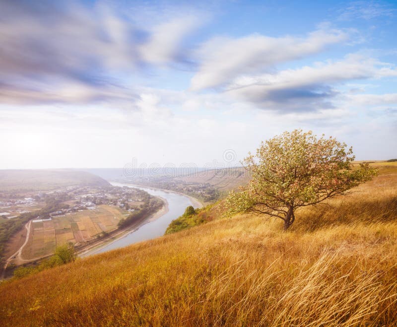 Inspiring Image of the Sinuous River Flowing through Dnister Canyon ...