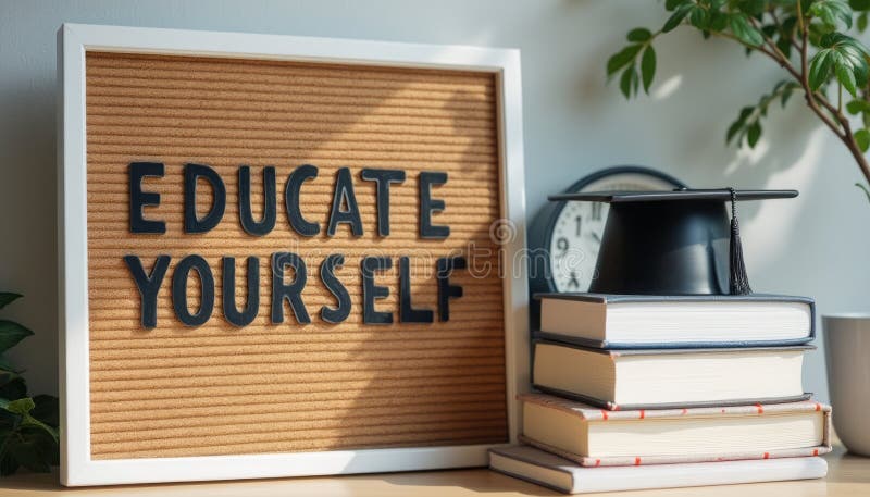 Inspiring Message for Lifelong Learning Stock Photo - Image of educate ...