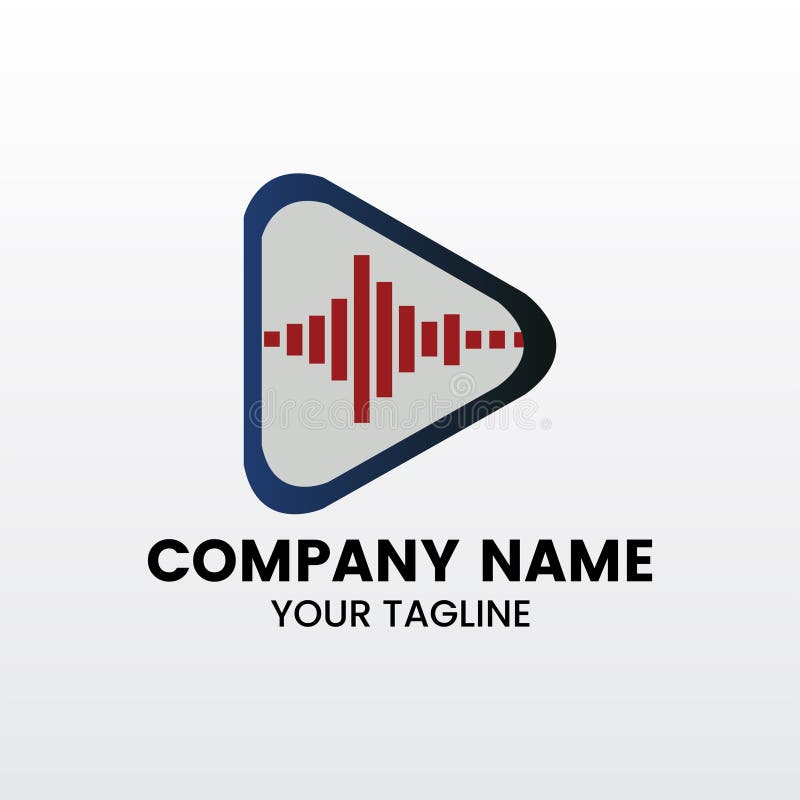 Inspiring Modern Minimalist Play Multimedia Logo Template Stock Vector ...