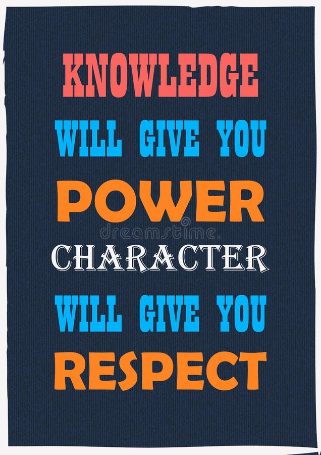 Inspiring Motivation Quote Knowledge Will Give You Power Character Will ... Inspiring Motivation Quote Knowledge Will Give You Power Character Will ...