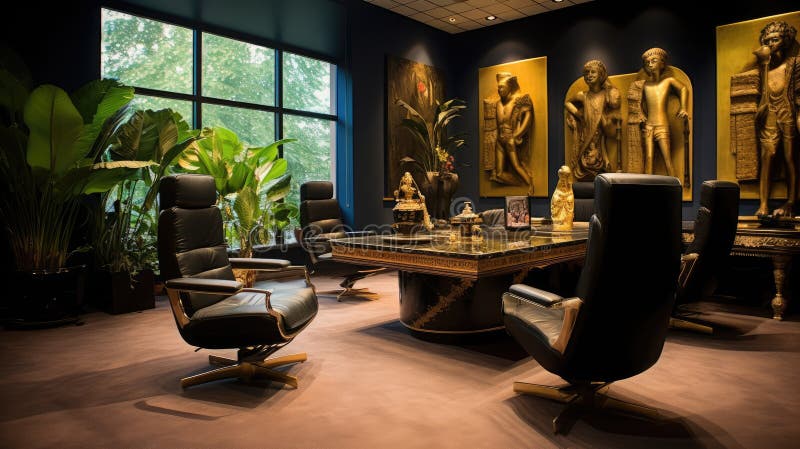 Inspiring Office Interior Design Art Deco Style Generative AI AIG 31 ... Inspiring Office Interior Design Art Deco Style Generative AI AIG 31 ...