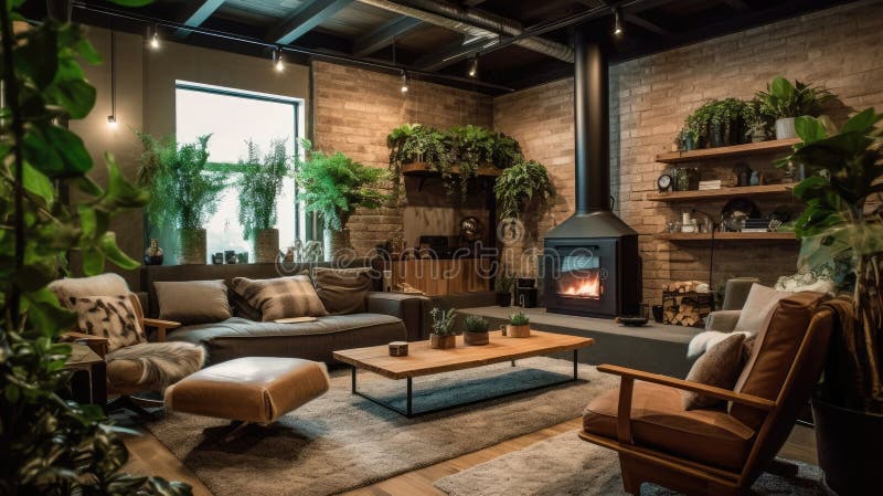 Inspiring Office Interior Design Rustic Style Generative AI AIG 31 ...