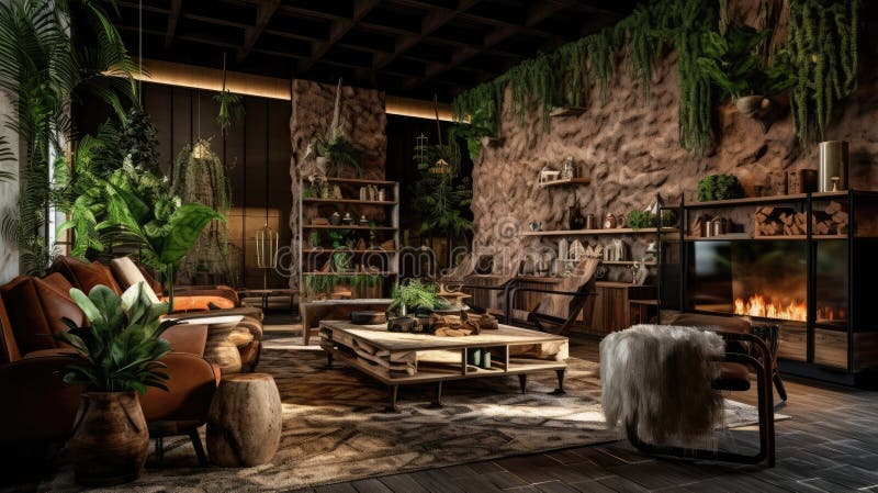 Inspiring Office Interior Design Rustic Style Generative AI AIG 31 ...