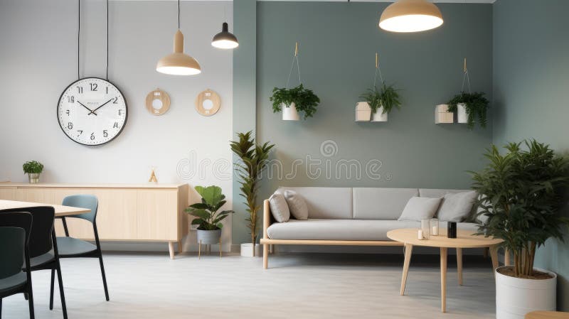 Inspiring Office Interior Design Scandinavian Style Generative AI AIG ...