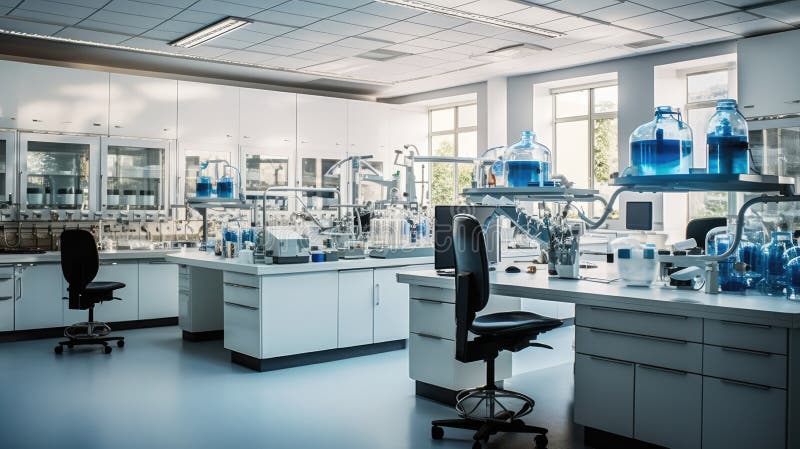 Inspiring Office Interior Design Tech-inspired Style Generative AI AIG ...