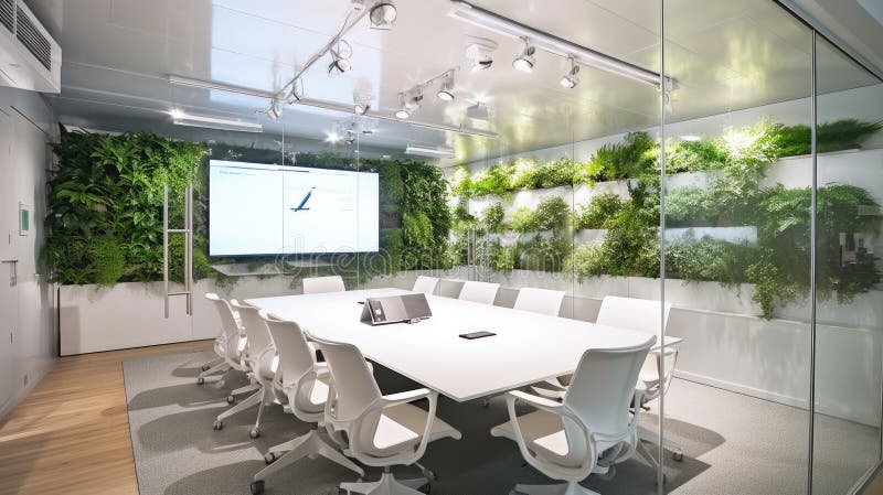 Inspiring Office Interior Design Tech-inspired Style Generative AI AIG ...