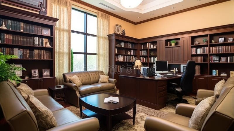 Inspiring Office Interior Design Transitional Style Generative AI AIG ...