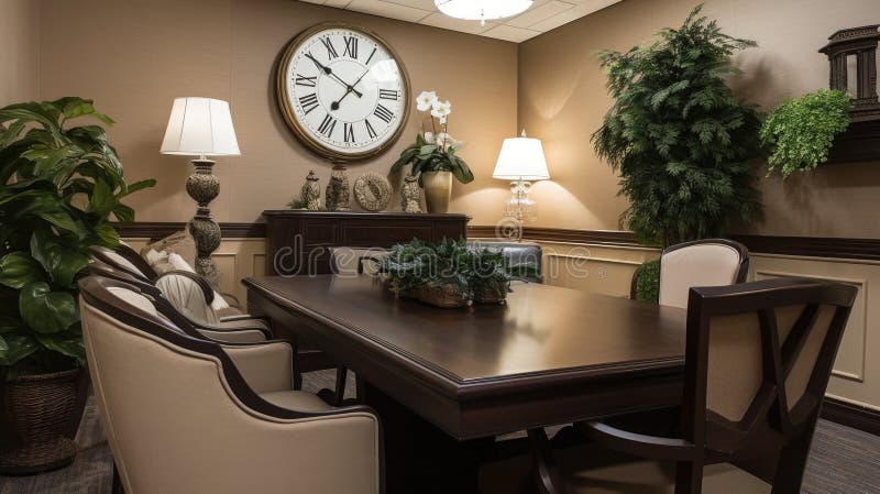 Inspiring Office Interior Design Transitional Style Generative AI AIG ...