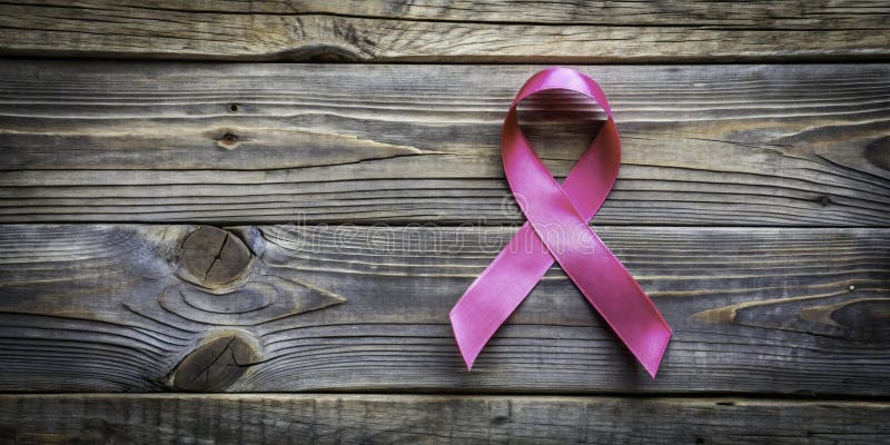 Inspiring Pink Ribbon on Rustic Wood a Visual Representation of Cancer ...