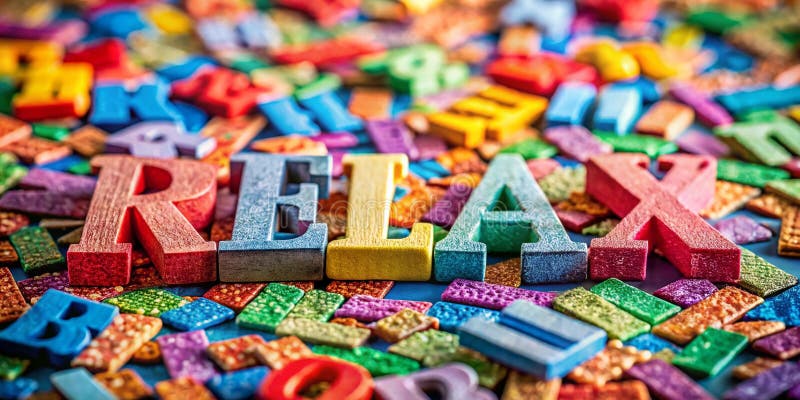 Inspiring Typography Collage Explore a Spectrum of Vibrant Fonts on a ...