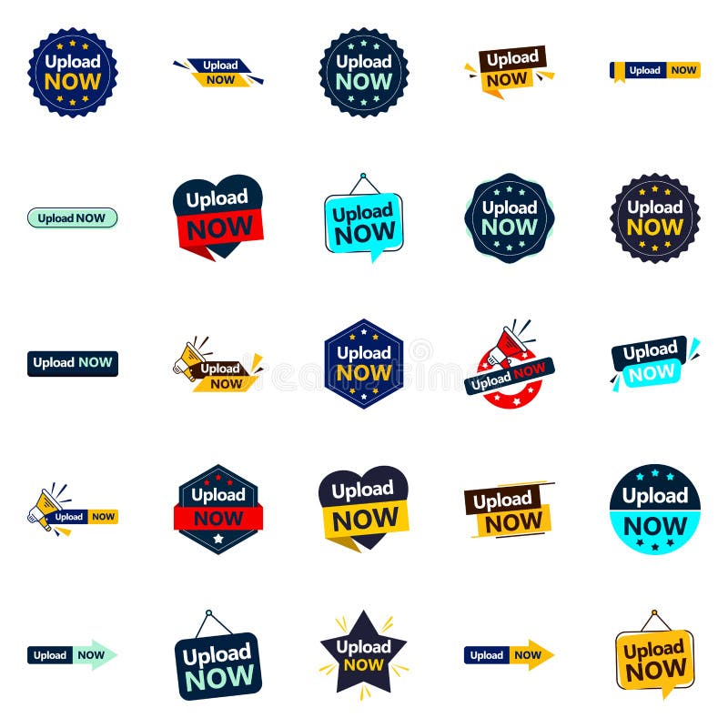 25 Inspiring Vector Designs in the Upload Now Pack Perfect for ...