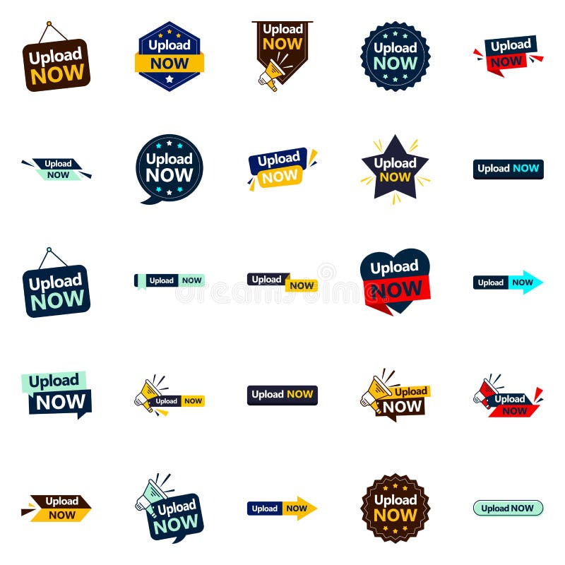 25 Inspiring Vector Designs in the Upload Now Pack Perfect for ...