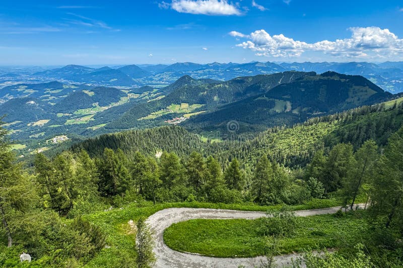 Inspiring View Shows the Bavarian Alps from High Elevation Stock Image ...