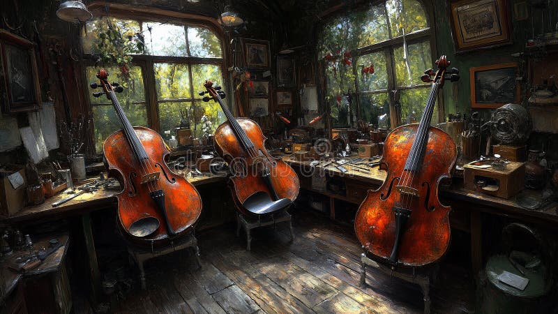 Inspiring Violin Maker S Workshop Scenes Stock Image - Image of ...